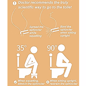 Bamboo Toilet Stool for Adults, JACNITAD 6.5 Inch Toilet Poop Stool, Bathroom Toilet Poop Stool with Non-Slip Mat for Adults, Children, Original Simple Design Healthy Portable Adult Toilet Poop Stool.