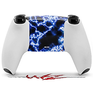 WraptorSkinz Skin Wrap compatible with Sony PS5 DualSense Controller Electrify Blue (CONTROLLER NOT INCLUDED)