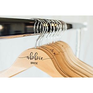 Personalized Bridesmaid Hangers - Wedding Hanger - Bridal Dress Hanger HG100