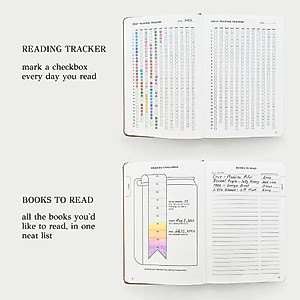 Kunitsa Co. Reading Journal. Book Journal for Book Lovers & Readers. Review and Track Your Reading (Blush, Avid Reader Edition) - 104 Book Reviews