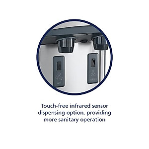 Scotsman HID525A-1 Meridian Nugget Ice & Water Dispenser, 25-Pound Capacity, Stainless Steel, 115-Volts, NSF