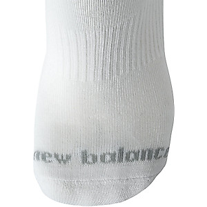 New Balance Men's Quarter Socks - 12 Pack Performance Cushioned Athletic Socks for Men with Arch Support (Shoe Size: 6-12.5), Size 6-12.5, Black/Grey Assorted