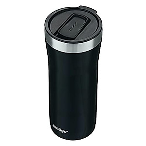 Contigo Streeterville Stainless Steel Vacuum-Insulated Tumbler with Flex Straw and Splash-Proof Slider Lid, 32 oz, Licorice