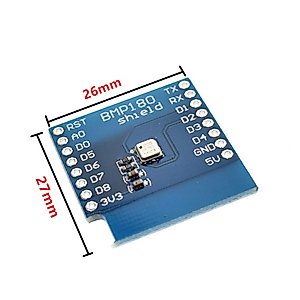HiLetgo 2pcs BMP180 Digital Barometric Pressure Sensor Board for Wemos D1 MINI ESP8266 3.3V/5V Replace BMP085 Sensor Module