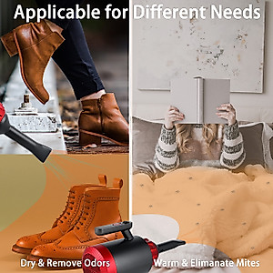 Simple Deluxe 32-inch Bladeless Fan, 9H Timer 10 Speeds with Remote Control, Heater & Fan Combo, Air Circulator Fan for Home Air Conditioner, Black