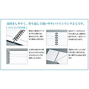 X3 Sakuaosu-T110A-BX3 40 pieces of Kokuyo Campus Twin Ring Notebook 3 books Pack No. 6 usually ruled paper (japan import)