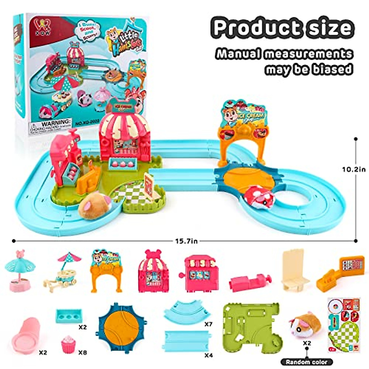 XQW Hamster Track Toys for Kids,Pets Set Toy Suitable for Ages 3, 4, 5,6,7, Kids Toy Great Gift Toddlers, Toy for Boys and Girls.(Rat Set)