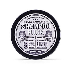 Duke Cannon Supply Co. Shampoo Puck for Men Hat Trick (Barrel Char, Gold Rush, Field Mint) Variety-Pack - Eco Friendly, Plastic Free, Solid Shampoo, Concentrated, Long-Lasting, 4.5 oz (Variety 3 Pack)
