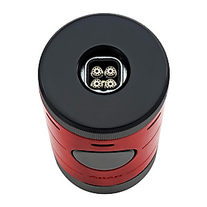 XiKAR Volta Quad Flame Tabletop Cigar Lighter in an Attractive Gift Box Warrant (Red)