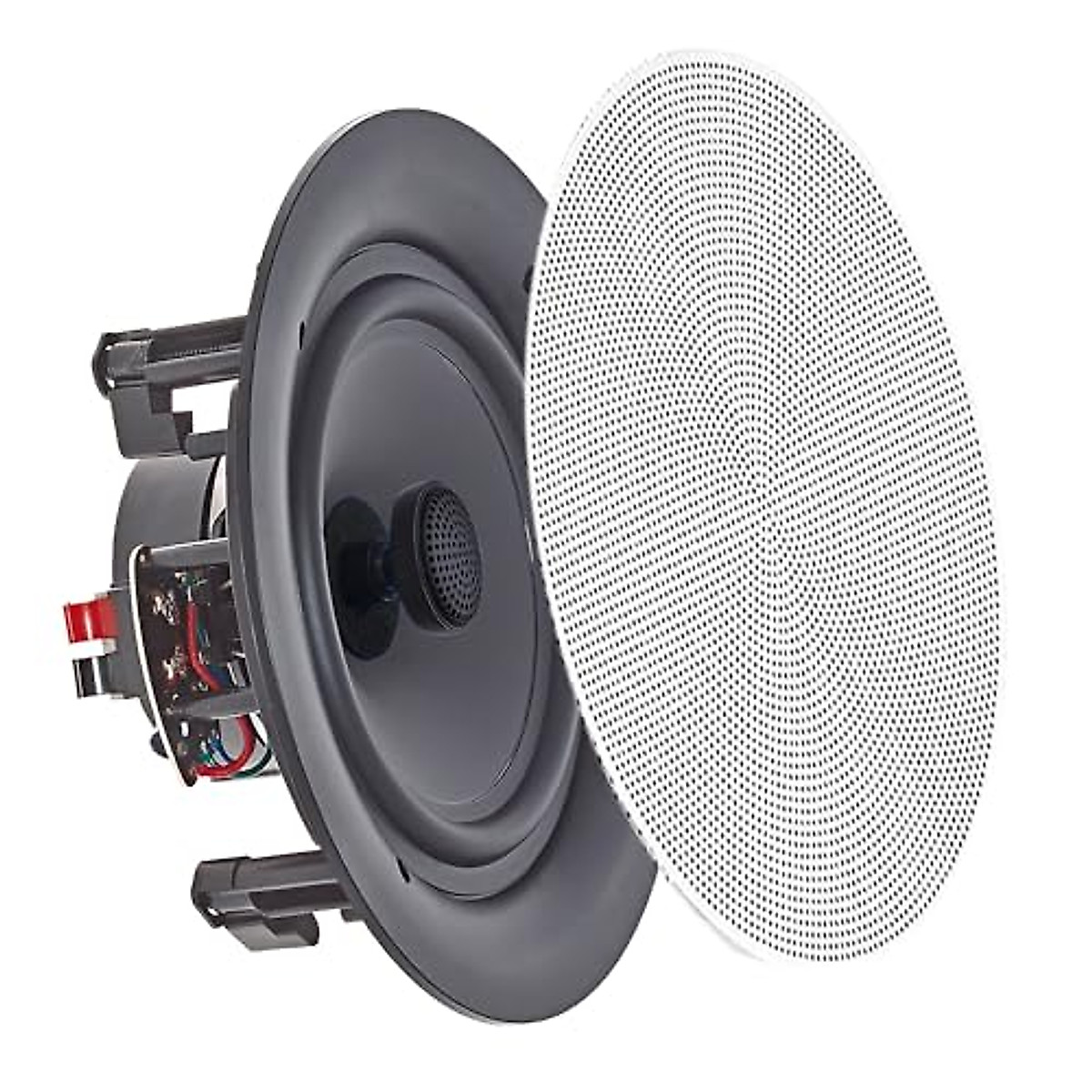 Vaiyer Set of 6 Frameless 5.25 Inch 8 Ohm 175 Watts Speakers, Flush Mount in-Wall in-Ceiling 2-Way Mid Bass Woofer Speaker - Perfect for Home, Office, Kitchen, Living Room