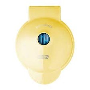 Dash Mini Maker: The Mini Waffle Maker Machine for Individual Waffles, Paninis, Hash browns, other on the go Breakfast, Lunch, or Snacks-Yellow