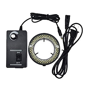 FainWan Digital Microscope Accessories 60 LED Adjustable Ring Light Illuminator Lamp for Stereo Zoom Microscope Microscope Accessories