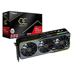 ASRock AMD Radeon™ RX 6900 XT OC Formula 16GB 256 bit GDDR6 3 x DisplayPort™ 1.4 with DSC / 1 x HDMI™ 2.1 VRR 7680 x 4320 0dB Silent Cooling Super Alloy Graphics Card