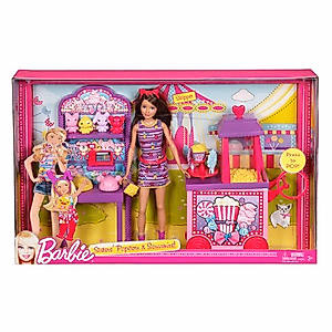 Mattel Barbie Sisters Popcorn and Souvenirs Playset