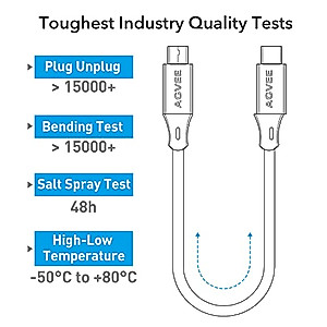 AGVEE 2 Pack 6ft USB-C OTG to Micro USB Cable, Braided Charger Data Sync Cord Charging Wire Adapter for Samsung Galaxy S7 S6, J7, J3, LG, PS4, Kindle, PS4 Xbox Controller, Android Phone, Dark Gray
