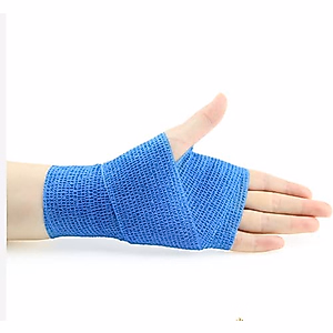 Jusunifixo 2 Inch Self Adhesive Bandage with Custom Package,Wrap Self Adherent Cohesive Breathable Sports Tape for First Aid, Leg,Dog Injury, Sprains and Swelling, 6 Colors-12 Rolls(Rainbow)