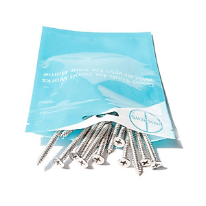 IMScrews 50pcs #12 x 1-1/2" (38mm) Stainless Flat Head Phillips Wood Screws 18-8 (304) Stainless Steel Countersunk Self Tapping Screws