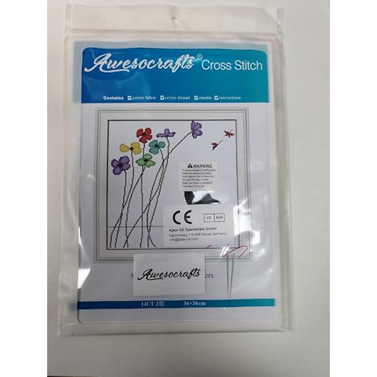 Awesocrafts Cross Stitch Kits, Quotes Praise God from Whom All Blessings Flow Easy Patterns Cross Stitching Embroidery Kit Supplies Christmas, Stamped or Counted (Praise God, Stamped)