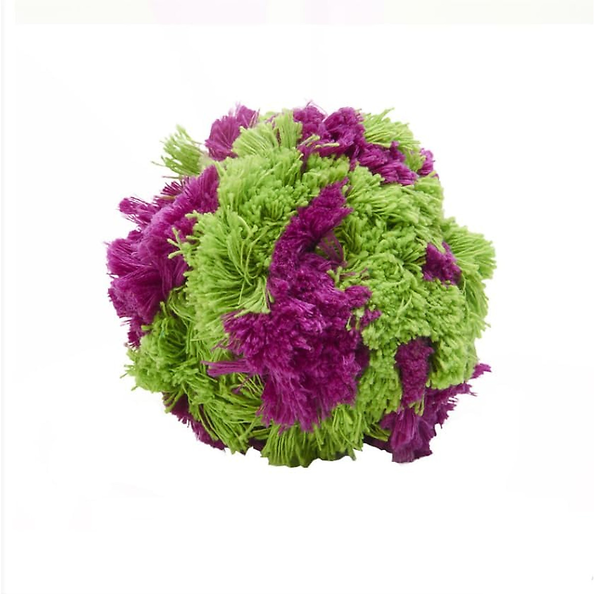 Edlike Seaweed Dog Ball Toy Fluffy Natural Cotton Bog Ball Grinding Teeth Dog Toy Durable Chewer Toys for Large Medium Breed Dogs