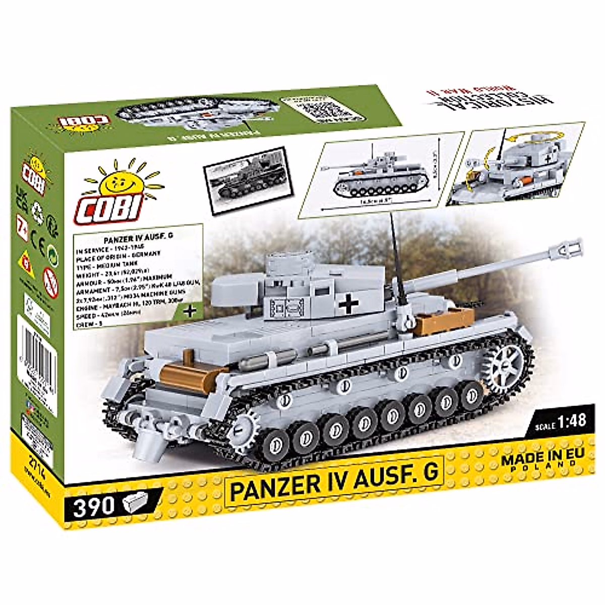 COBI Historical Collection World War II Panzer IV AUSF. G Tank