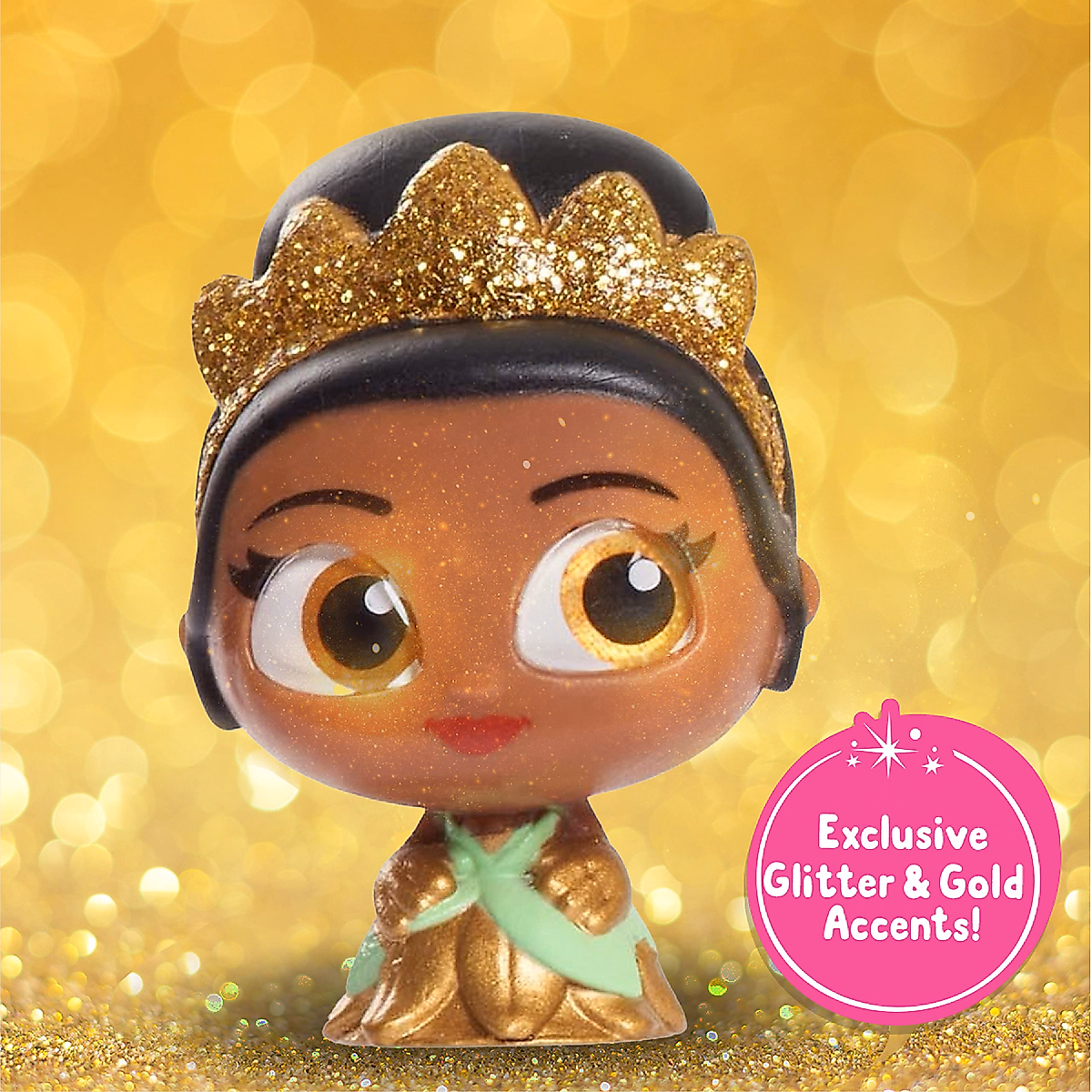 Disney Doorables Glitter and Gold Princess Collection Peek, 8 Blind Bag Inspired Figures, Officially Licensed Kids Toys for Ages 5 Up by Just Play