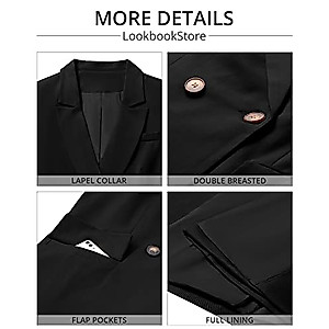 LookbookStore Casual Blazer for Women Black Blazer Womens Blazers Casual Black Blazers Jacket for Women Size X-Large Size 16 Size 18