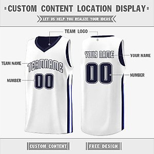 Custom Reversible Basketball Jersey - Personalize Team Uniform Design Your Own Name & Number for Men/Youth
