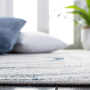 SAFAVIEH Orchard Collection 8' x 10' Grey / Gold ORC617H Modern Abstract Area Rug