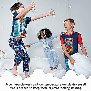 Disney Little Boys' 2-Piece Snug-fit Cotton Holiday Pajama Set, Soft & Cute for Kids, Vampire Mickey