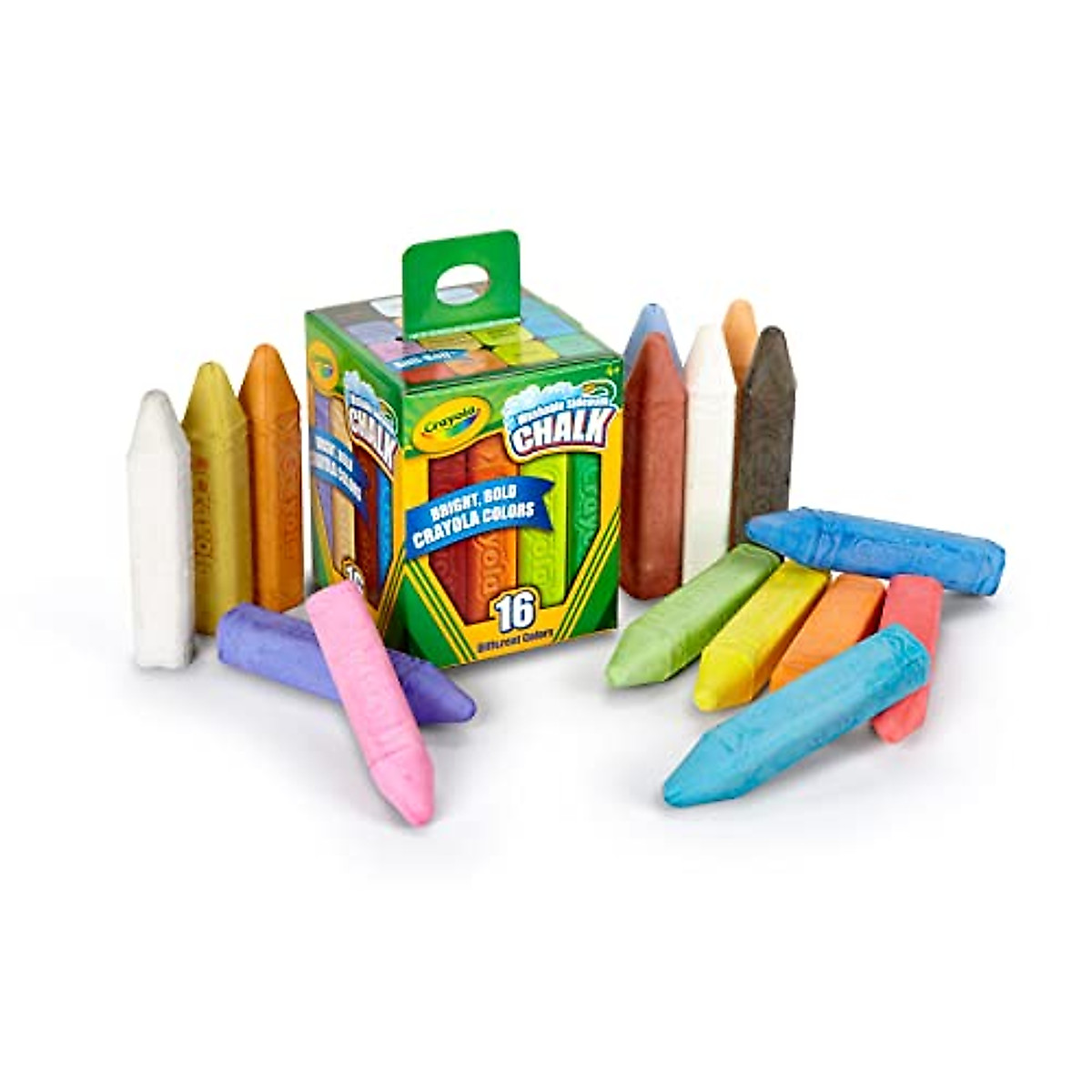 Crayola Washable Sidewalk Chalk, Outdoor Toy, Gift for Kids, 16 Count