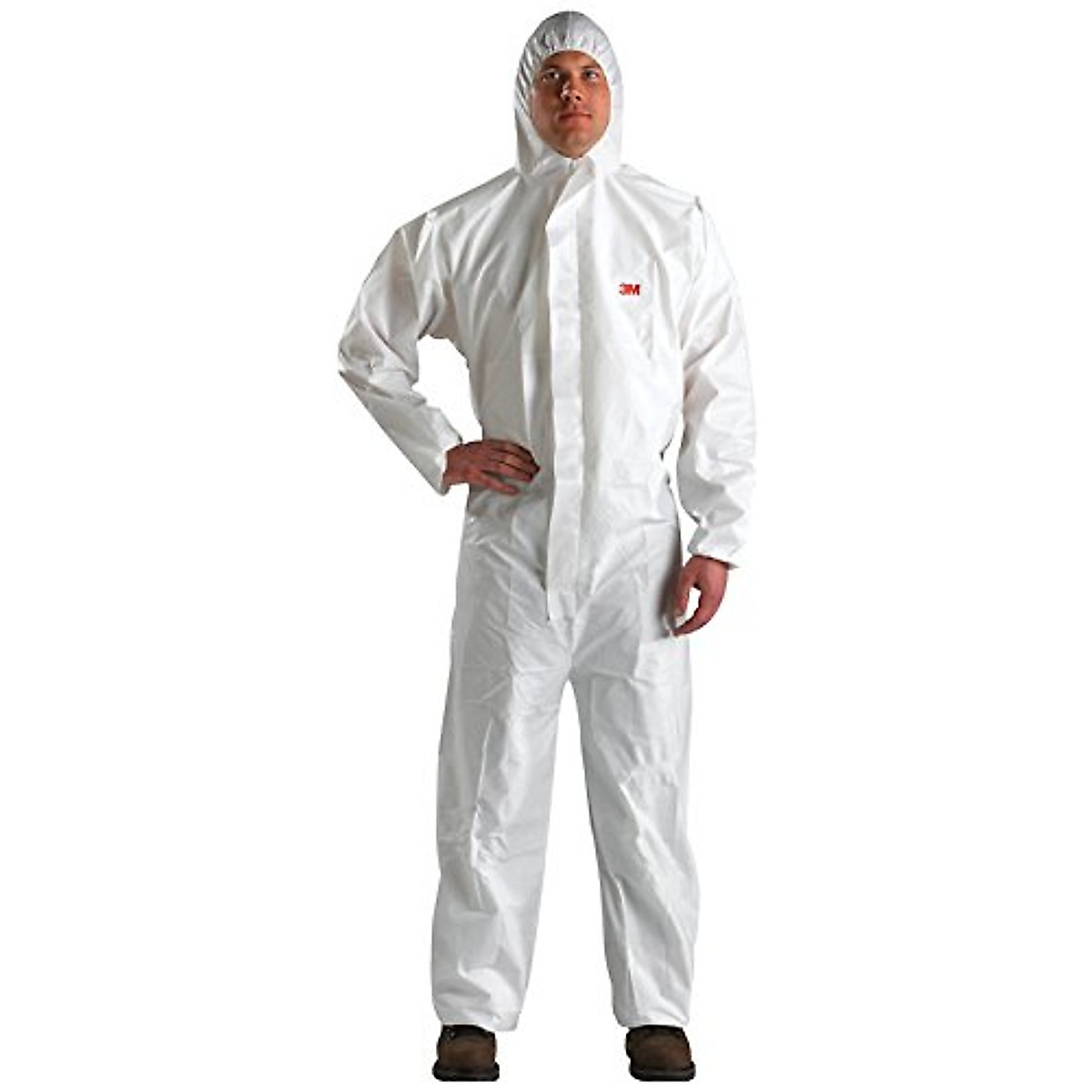 3M 4510 White Medium Polyethylene/Polypropylene Disposable General Purpose & Work Coveralls - Fits 36 to 39 in Chest - Elastic Ankles, Elastic Wrists - XL457000013 [PRICE is per EACH]