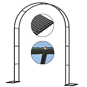 Extra Tall 7.2ft Garden Arch Trellis,11.5ft Wide Rose Archway,Support Trellis Arch Wedding Arch Flower Stand Decor Pergola Arbor,Weather Resistant (Color : White, Size : 31.5" X 9.8" X 78.5")