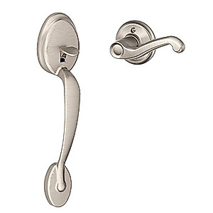 Schlage Lock Company FE285 PLY 619 FLA LH Schlage Plymouth Bottom Half Handlest, Satin Nickel - 221021