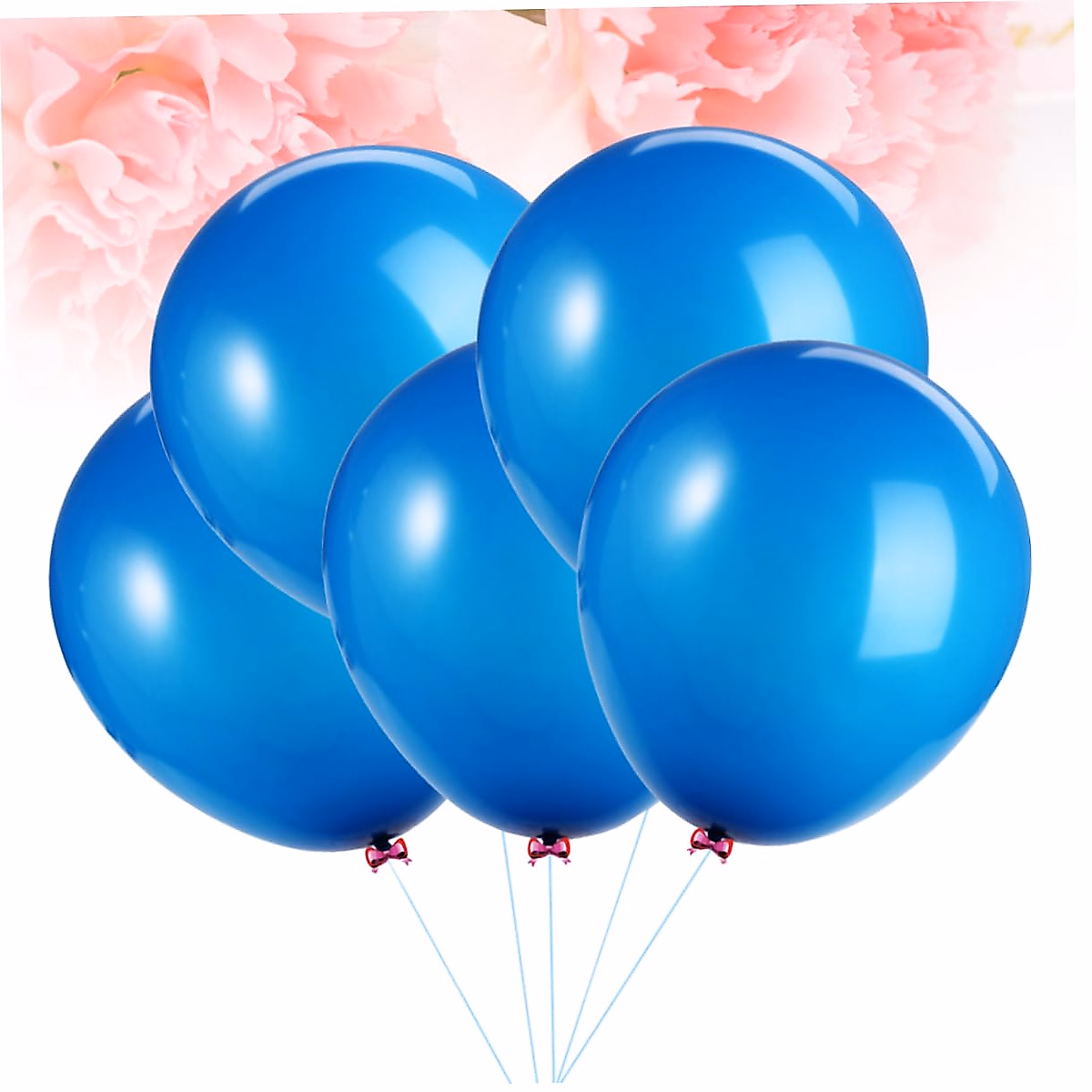 jojofuny 6 Pack Light Blue Latex Balloons Giant 36 Round Birthday Decorative Party Balloons for Wedding Baby Shower