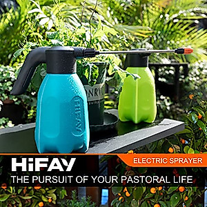 HIFAY ES2-PRO Electric Spray Bottle 2L/0.5Gallon, Portable Handheld Sprayer Spray 60 Bottles On a Single Charge, Automatic Plant Mister for Garden, Fertilizing, Cleaning