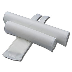 Textured Nylon Solid Color BMX Pad Sets by Flite Black 1" top Tube Diameter