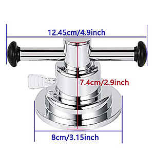 JiePai Suction Cup Towel Holder,Removable Bathroom Towel Rack,Vacuum Suction Cup Hooks for Towel Bath Robe Coat Loofah-Drill Free,Chrome