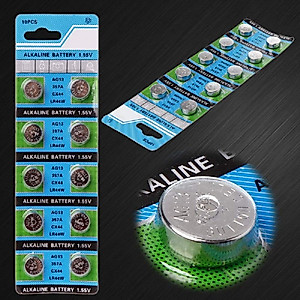 Cotchear 20 Pack AG13 LR44 357A S76E G13 Alkailine Button Cell Battery Batteries1.5V Button Coin Batteries
