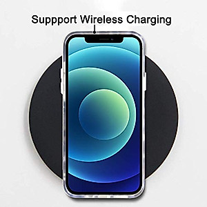 J.west Case Compatible with iPhone 12/12 Pro 6.1-inch, Luxury Sparkle Translucent Clear Leopard Cheetah Print Pearly Design Soft Silicone Slim TPU Protective Phone Case Cover for Girls Women (Bling)