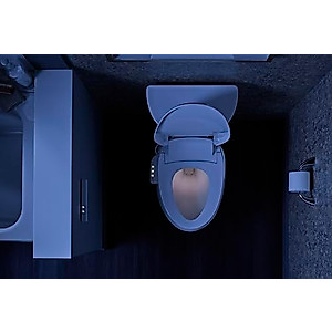 KOHLER 18751-0 PureWash E525 Elongated Warm Water Bidet Toilet Seat, Electric Bidets for Existing Toilets, Adjustable Bidet Sprayer, White
