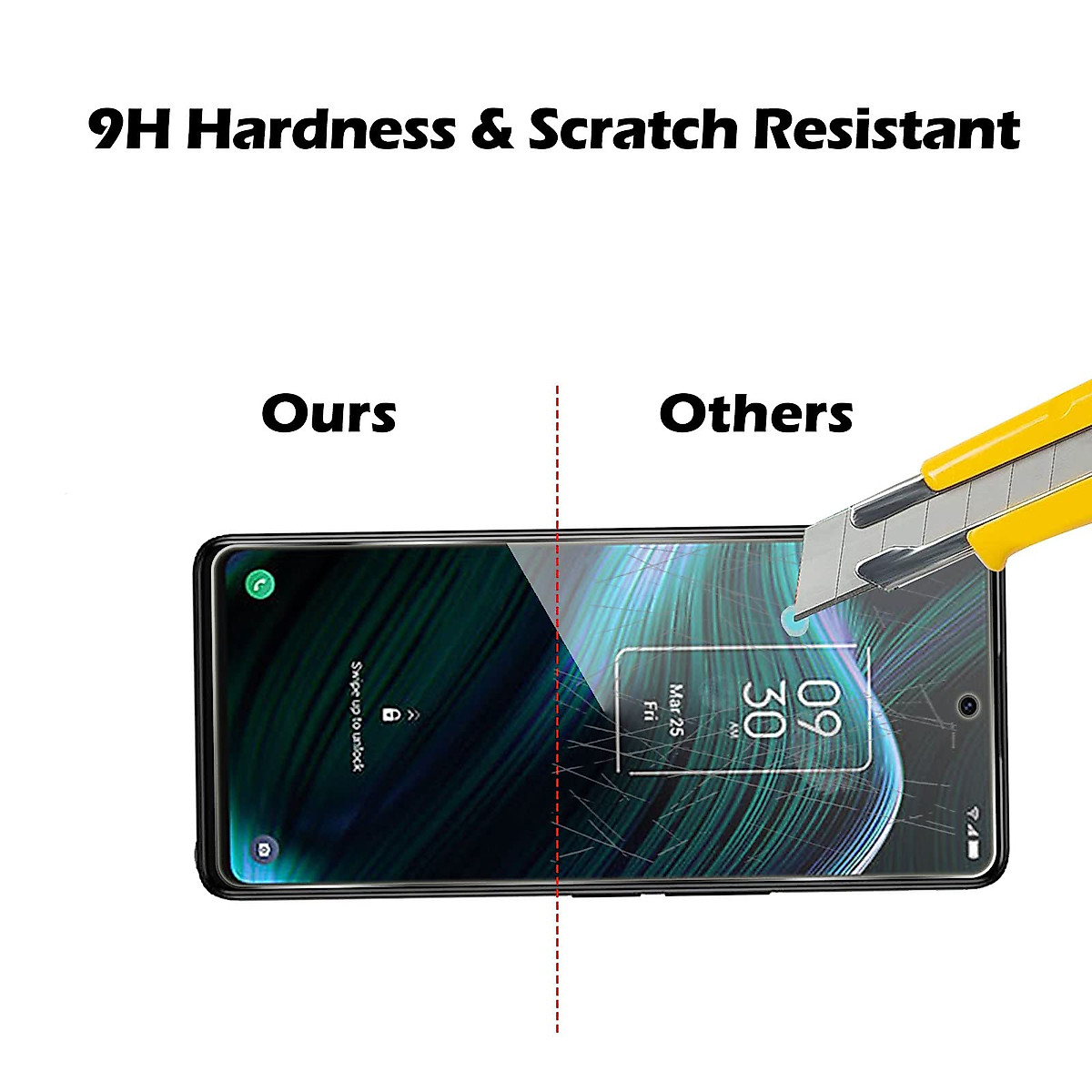 3Pack Screen Protector for TCL Stylus 5G,HD Tempered Glass Film [9H Hardness][Bubble-Free] [Shatter Proof] [Anti-fingerprint] [Easy Installation] Screen Protector Glass Compatible with TCL Stylus 5G
