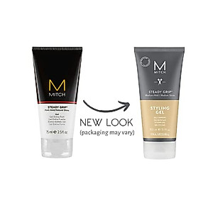 Paul Mitchell MITCH Steady Grip Hair Gel for Men, Firm Hold, Natural Shine Finish, For All Hair Types, Especially Fine to Medium Hair, 5.1 fl. oz.