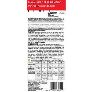 Loctite 555338 620 High Temperature Bearing Mount Bottle, 36-Milliliter
