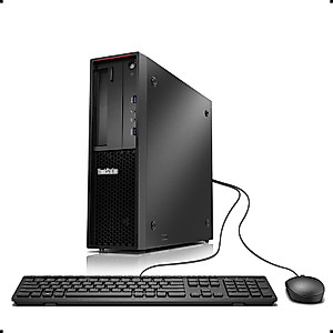 Lenovo ThinkStation P310 SFF High Performance Business Desktop Computer, Intel Core i3-6100 3.7GHz, 32G DDR4, 2T HDD, WiFi, BT, 4K Support, DP, VGA, Win 10 Pro 64 English/Spanish/French(Renewed)