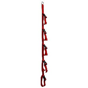 Tidy Tight Storage Loop Straps. Single Pack. Store Cords, Hoses, Christmas Lights, Etc. One of A Kind Storage System On The Market. (Red)
