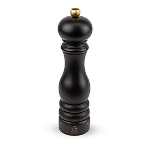 Peugeot 23485 Paris u'Select 9-Inch Pepper Mill, Chocolate, 9 Inch & Paris u'Select Salt Mill, 8.67in, Black Lacquered