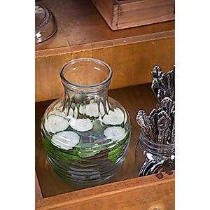 Anchor Hocking Chiller Glass Pitcher with Lid, 64-Ounce