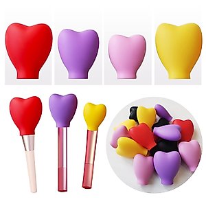 Silicone Cover for Makeup Brush Organizer, Reusable Makeup Brush Case 15 Pack, Makeup Brush Holders Guards Travel Makeup Storage Cover Eyeshadow Brush Set Protector(3 Size)