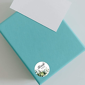 Floral Thank You Sticky Label Water Color Flower Design 500 Labels per Roll for Birthdays 1.0inch for Wedding Birthday Party Business (A7)