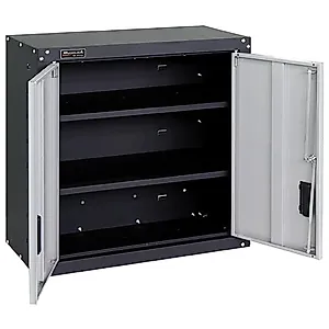 Homak 2 Door Wall Cabinet with 2 Shelves, Steel, GS00727021